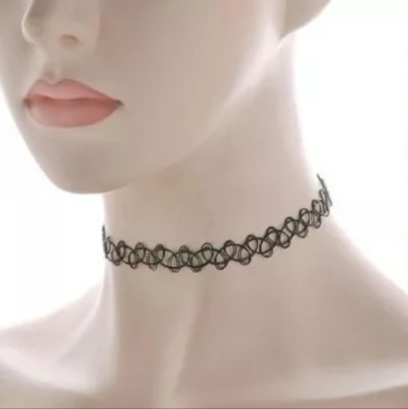 Hot Topic | Jewelry | Y2k Tattoo Stretch Choker | Poshmark
